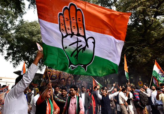 Congress Supporters Celebrate Partys Victory Assembly Editorial Stock ...