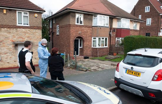 Police Forensic Officers Property Near Scene Editorial Stock Photo ...