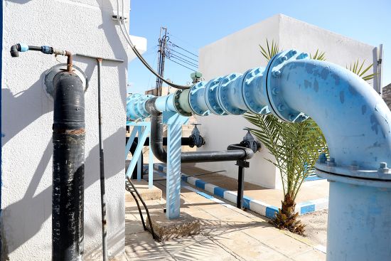 Water Pipes Site Zarqa Water Project Editorial Stock Photo - Stock Image | Shutterstock