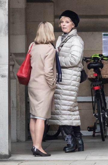 Justine Greening L Seen Talking Anna Editorial Stock Photo - Stock ...