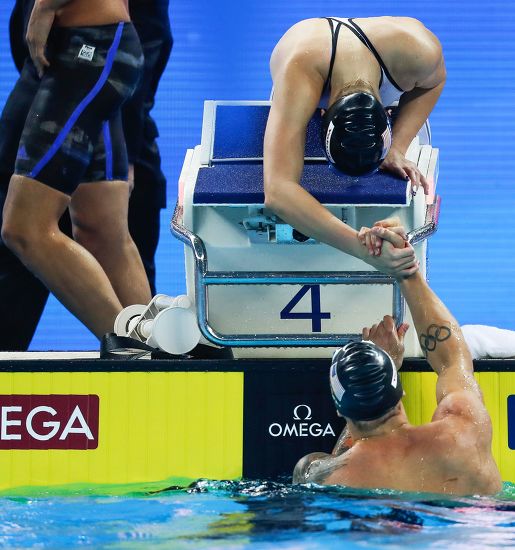Members Us Relay Team Celebrate After Editorial Stock Photo - Stock ...