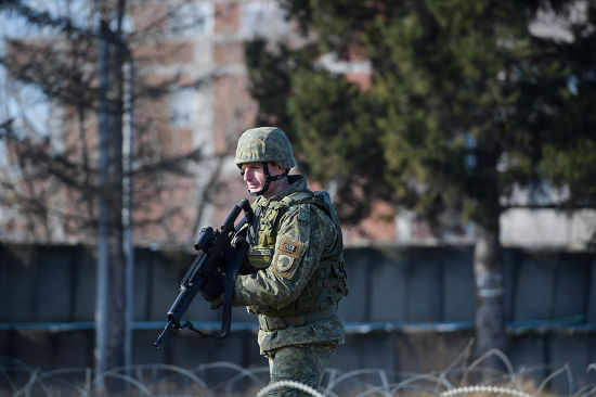 Member Kosovo Security Force Ksf Takes Editorial Stock Photo - Stock ...
