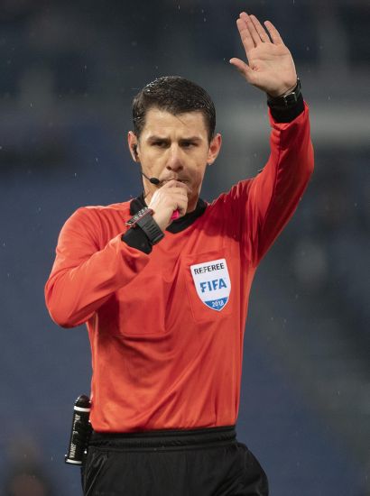 Turkish Referee Halil Umut Meler Action Editorial Stock Photo - Stock ...