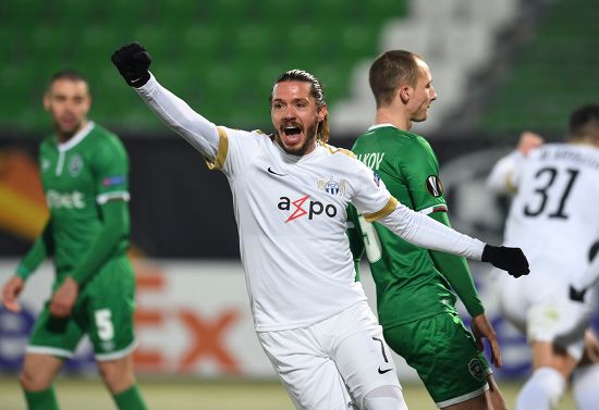 Adrian Winter L Fc Zurich Celebrates Editorial Stock Photo - Stock ...