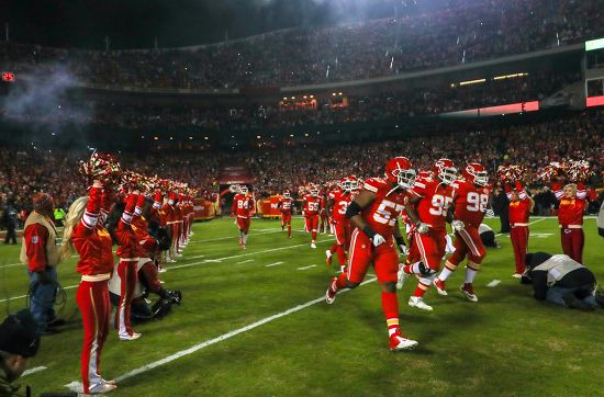 Kansas City Chiefs Run Onto Field Editorial Stock Photo - Stock Image ...