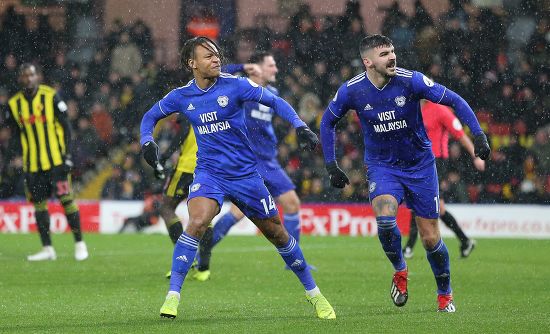 Bobby Reid Cardiff City Celebrates Scoring Editorial Stock Photo ...