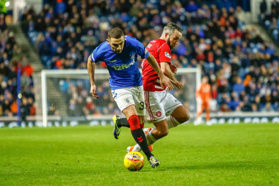 Eros Grezda Rangers During Ladbrokes Scottish Editorial Stock Photo ...