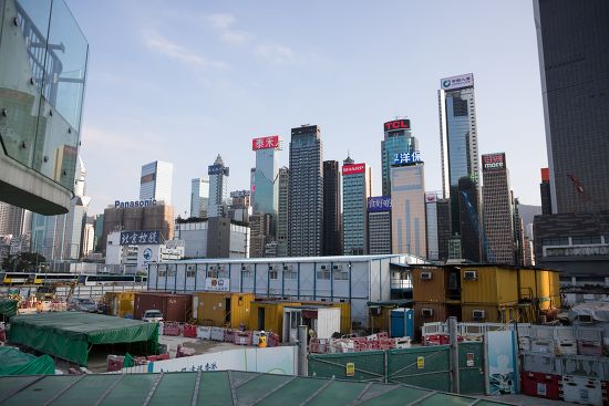 Residential Commercial Buildings Stand Wanchai Causeway Editorial Stock ...