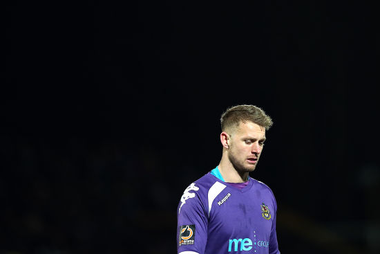 Southport Goalkeeper Daniel Hanford Shows Look Editorial Stock Photo ...