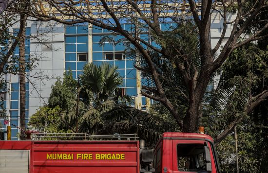 Fire Fighter Engine Parked Outside Partially Editorial Stock Photo ...