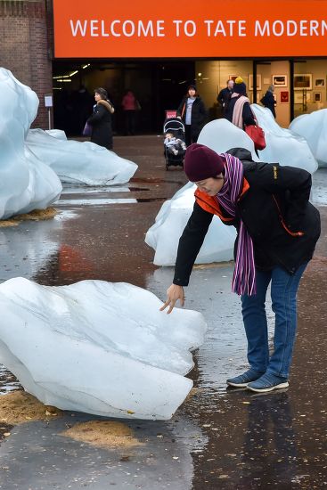 Ice Watch Ice Blocks Installation By Editorial Stock Photo - Stock ...