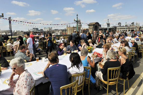 Feast On Bridge Brings Feasting Environment Editorial Stock Photo ...