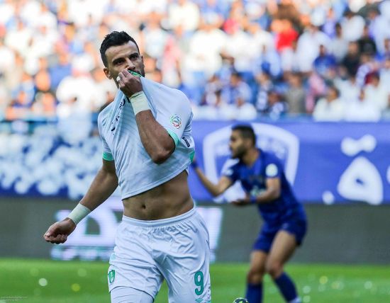 Alahli Player Omar Alsomah Celebrates After Editorial Stock Photo ...