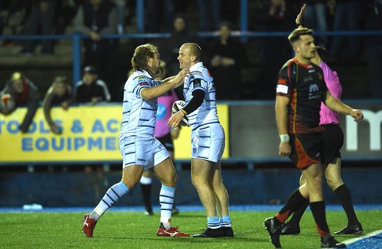 Dan Fish Cardiff Blues Celebrates Scoring Editorial Stock Photo - Stock ...