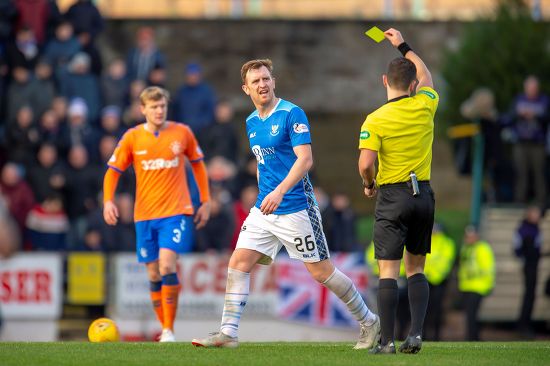 Referee Nick Walsh Books Liam Craig Editorial Stock Photo - Stock Image ...
