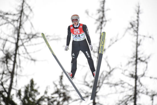 Tim Hug Switzerland Soars Through Air Editorial Stock Photo - Stock ...