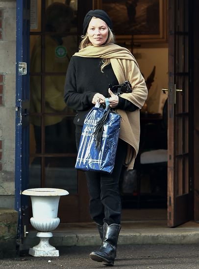 Smiling Kate Moss Picks Some Last Editorial Stock Photo - Stock Image ...