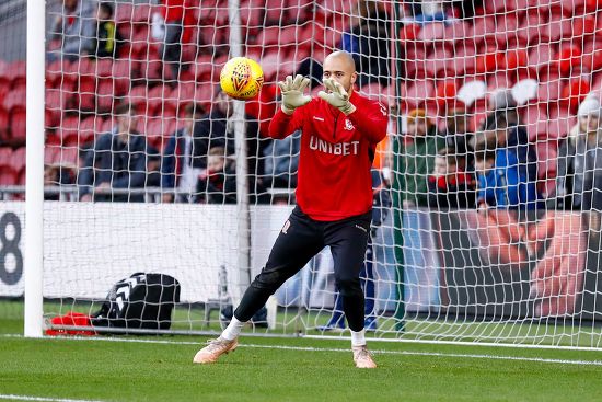 Middlesbrough Goalkeeper Darren Randolph 23 Warming Editorial Stock ...