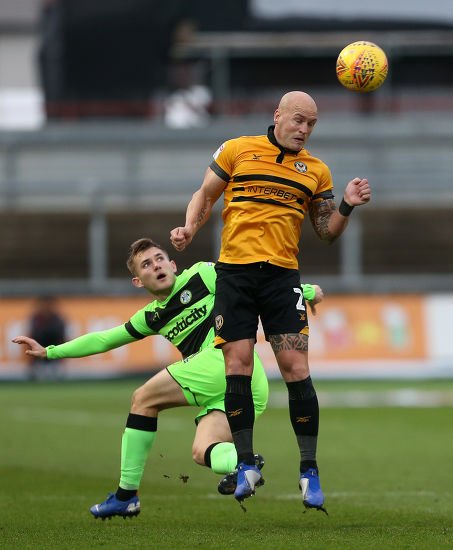 David Pipe Newport County Gets Above Editorial Stock Photo - Stock ...
