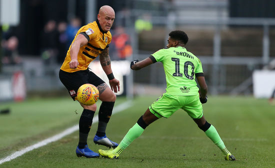 David Pipe Newport County Challenged By Editorial Stock Photo - Stock ...