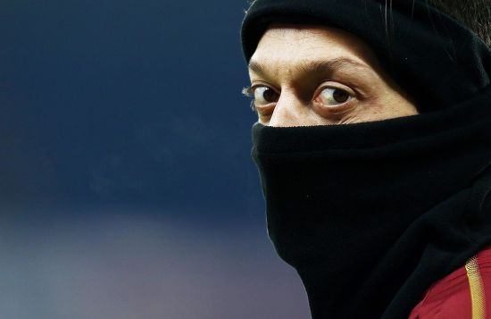 Mesut Ozil Arsenal Covers His Face Editorial Stock Photo - Stock Image ...