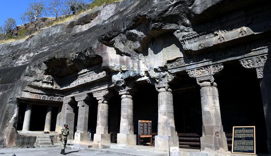 Outside View Ajanta Caves Aurangabad Maharashtra Editorial Stock Photo ...