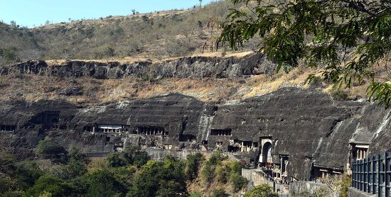 Outside View Ajanta Caves Aurangabad Maharashtra Editorial Stock Photo ...