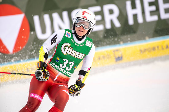 Maryna Gasienica Daniel Poland Reacts Finish Editorial Stock Photo - Stock Image | Shutterstock