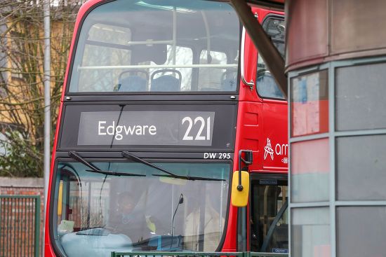 General View 221 London Bus Driven Editorial Stock Photo - Stock Image ...