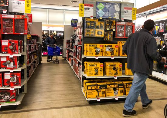 Customers Shop Hardware Department Sears Department Editorial Stock ...