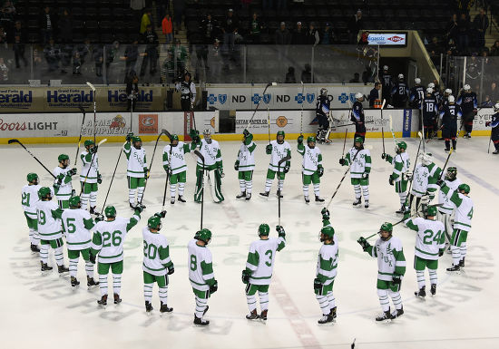 University North Dakota Fighting Hawks Salute Editorial Stock Photo ...