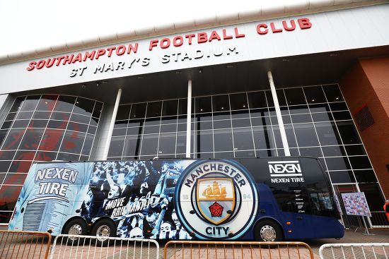 Manchester City Team Bus Seen Outside Editorial Stock Photo - Stock ...