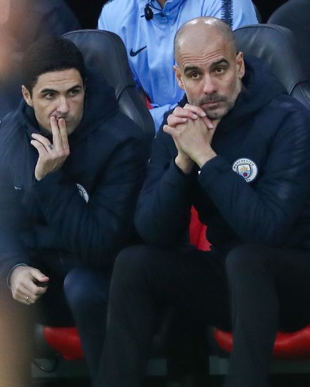 Manchester City Manager Pep Guardiola Assistant Editorial Stock Photo ...