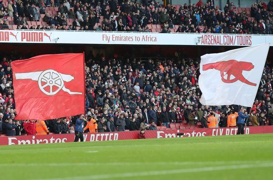 Arsenal Flags Wave Kick Off Editorial Stock Photo - Stock Image ...