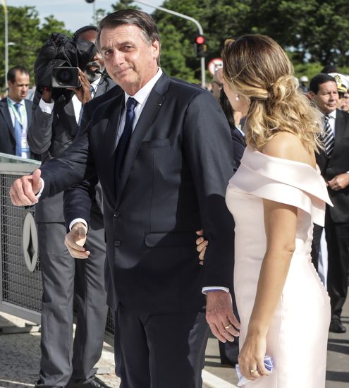 Brazilian Presidentelect Jair Bolsonaro L Wife Editorial Stock Photo ...