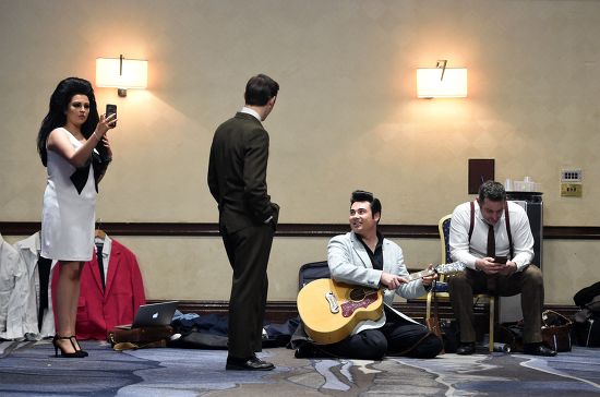 Elvis Presley Tribute Artist Mark Summers Editorial Stock Photo - Stock ...