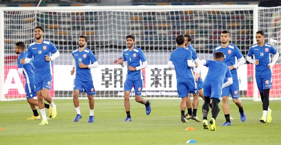 Players Bahrain National Team Attend Training Editorial Stock Photo ...