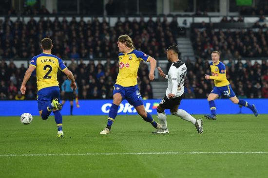 Max Lowe Derby County Has Shot Editorial Stock Photo - Stock Image ...