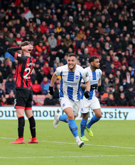 Florin Andone Brighton Celebrates Scoring Third Editorial Stock Photo ...