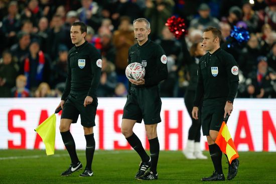 Assistant Referee Lee Betts Referee Martin Editorial Stock Photo ...