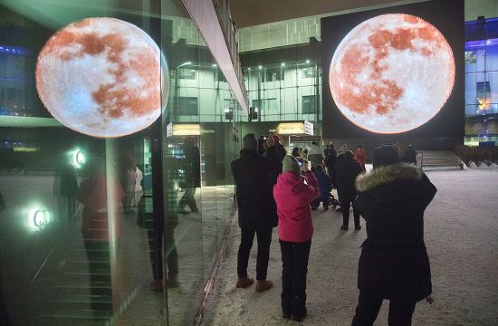 View Light Installation Moonlight By Artists Editorial Stock Photo ...