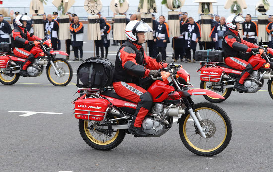 Tokyo Metropolitan Fire Departments Motorcycle Squad Editorial Stock ...