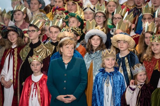Angela Merkel Children During Welcome Reception Editorial Stock Photo ...
