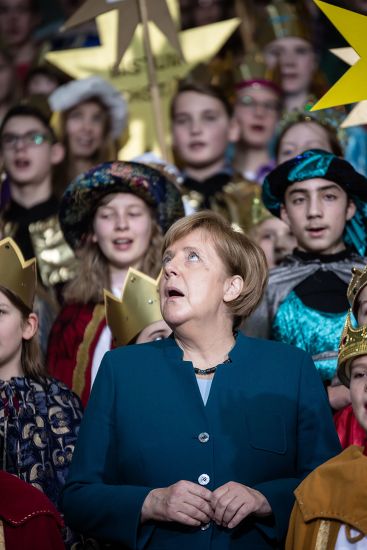 Angela Merkel Children During Welcome Reception Editorial Stock Photo ...