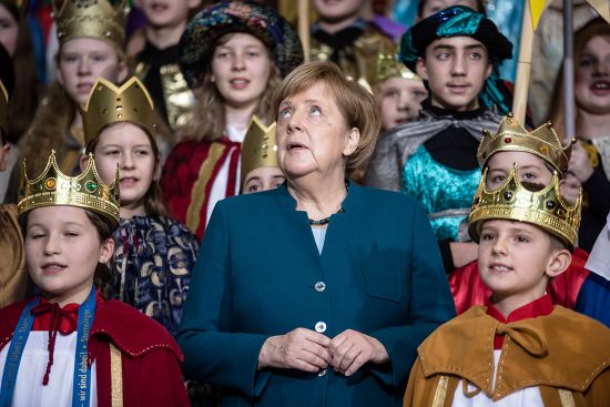 Angela Merkel Children During Welcome Reception Editorial Stock Photo ...