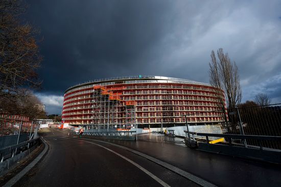 Construction Site Vortex Building Which Will Editorial Stock Photo ...