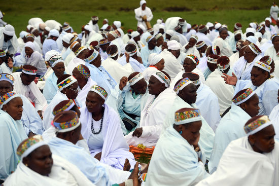 Members Shembe Church Pray On Top Editorial Stock Photo - Stock Image ...