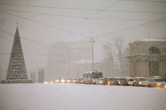 Cars Stick Traffic Jam During Heavy Editorial Stock Photo - Stock Image ...