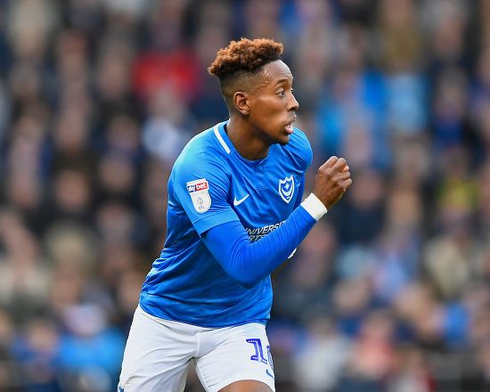 Jamal Lowe Portsmouth During Portsmouth Vs Editorial Stock Photo ...