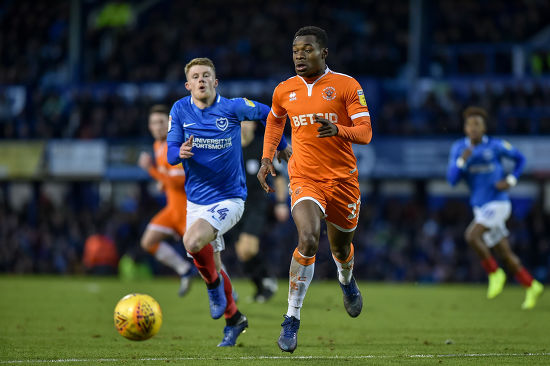 Blackpool Defender Marc Bola 27 Portsmouth Editorial Stock Photo ...
